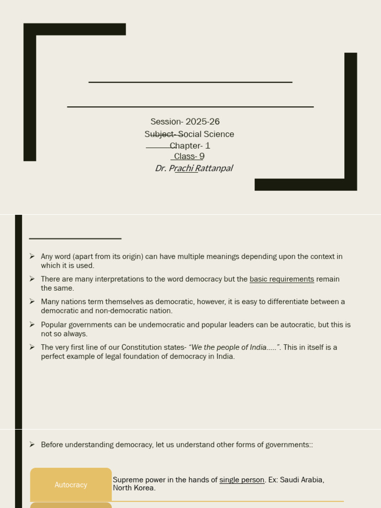 Understanding Democracy and Its Types | PDF | Democracy | Political ...