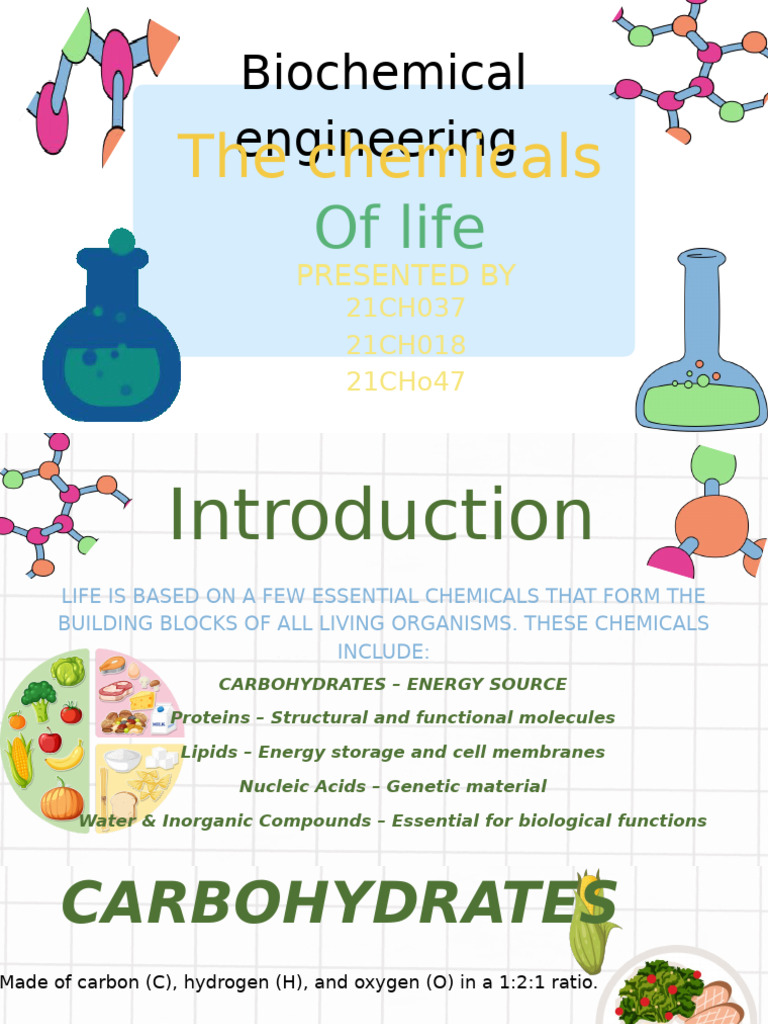 Essential Chemicals of Life Explained | PDF | Biochemistry | Chemistry