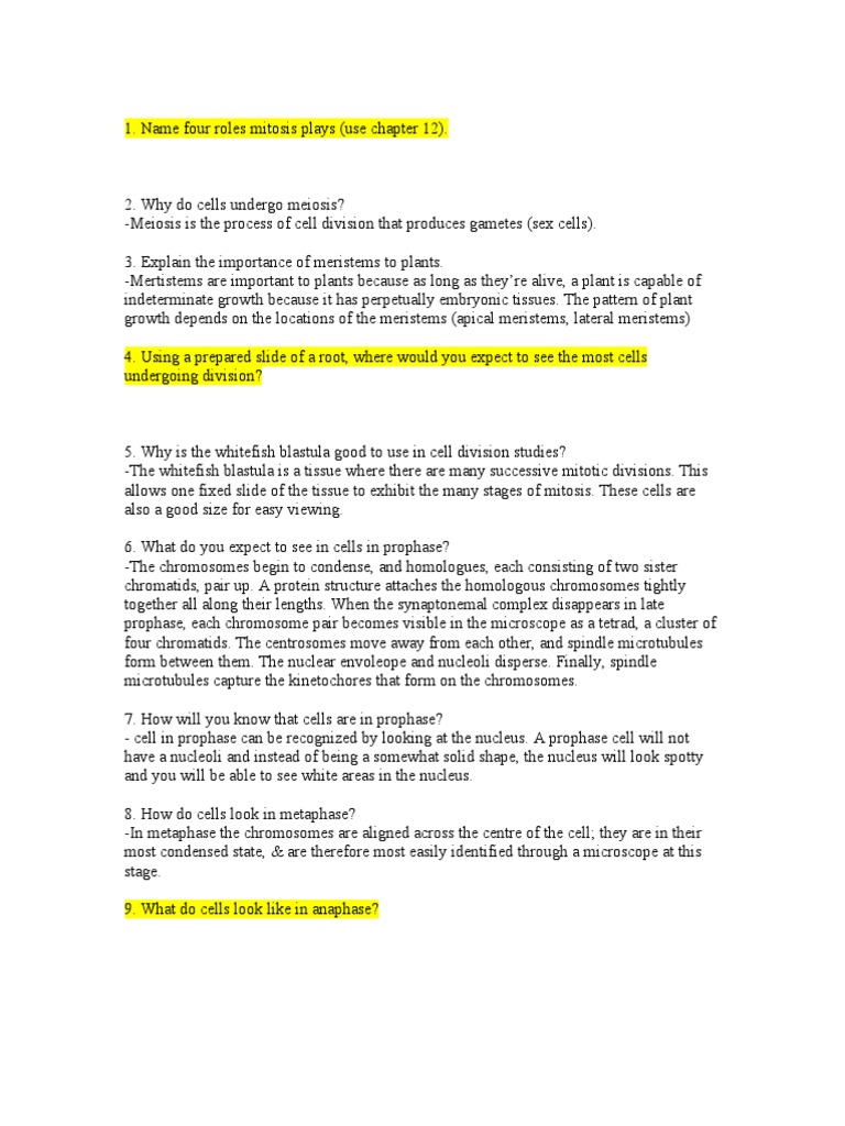 An Analysis of Cell Division Processes through Microscopic Observations ...