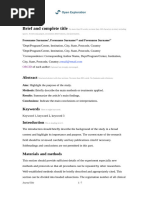 Author Contribution Statement Examples | PDF | Experiment | Simulation