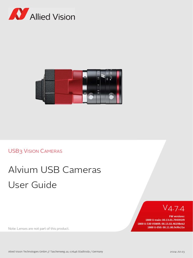 Alvium USB Cameras User Guide | PDF