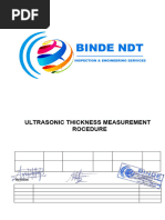 Ultrasonic Thickness Measurement Procedure | PDF | Calibration | Ultrasound