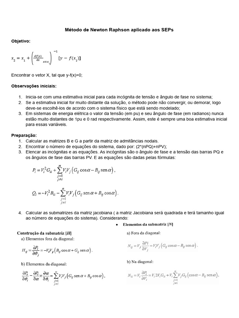 Método de Newton Raphson | PDF