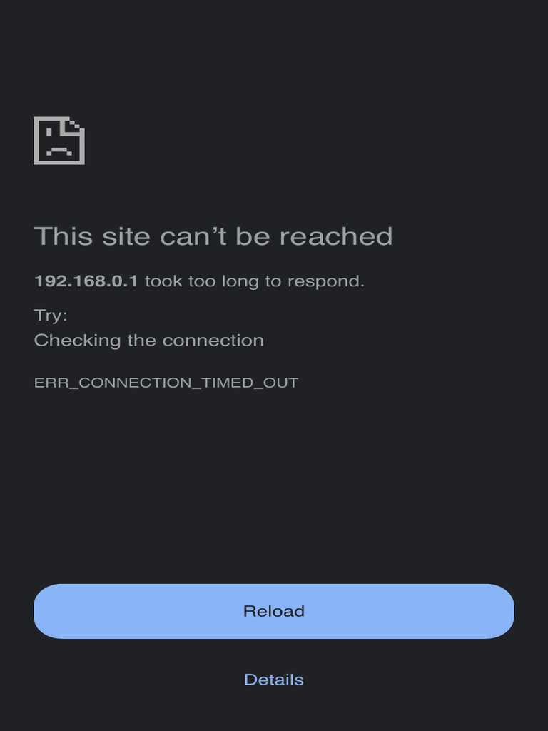 This Site Can't Be Reached: Took Too Long To Respond. Try | PDF