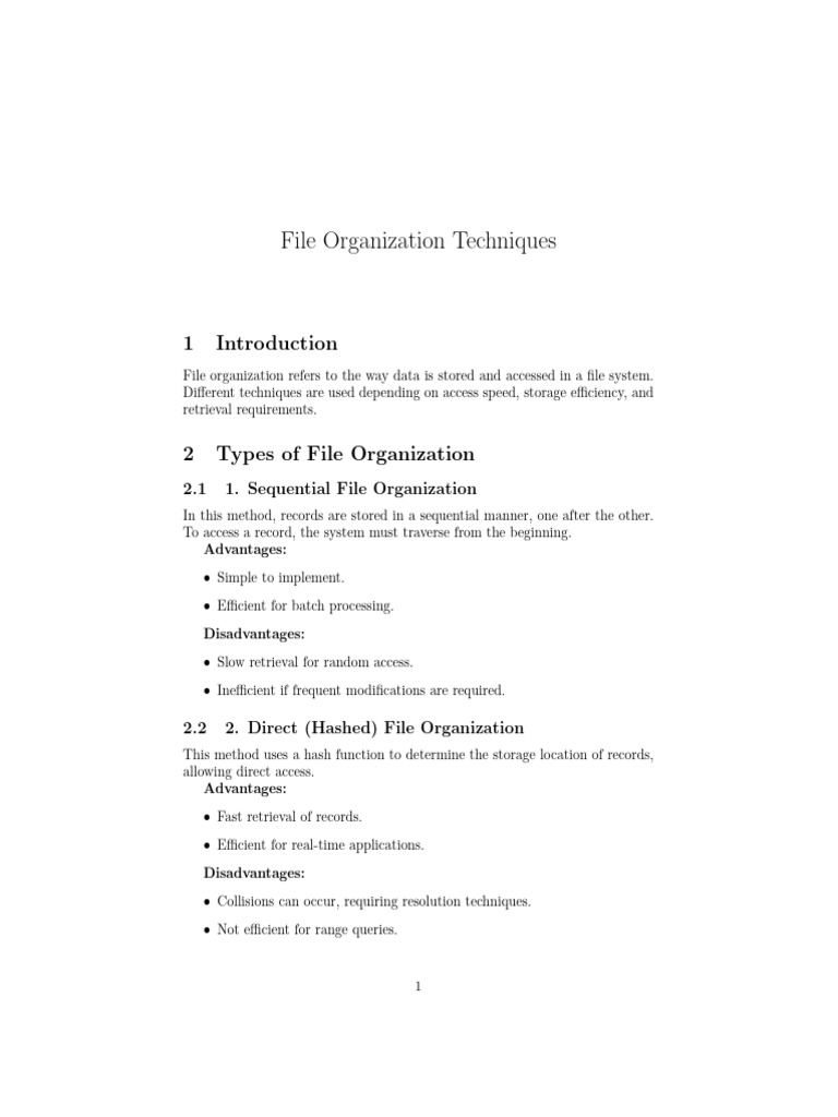 Assignment 10 File organization technique | PDF