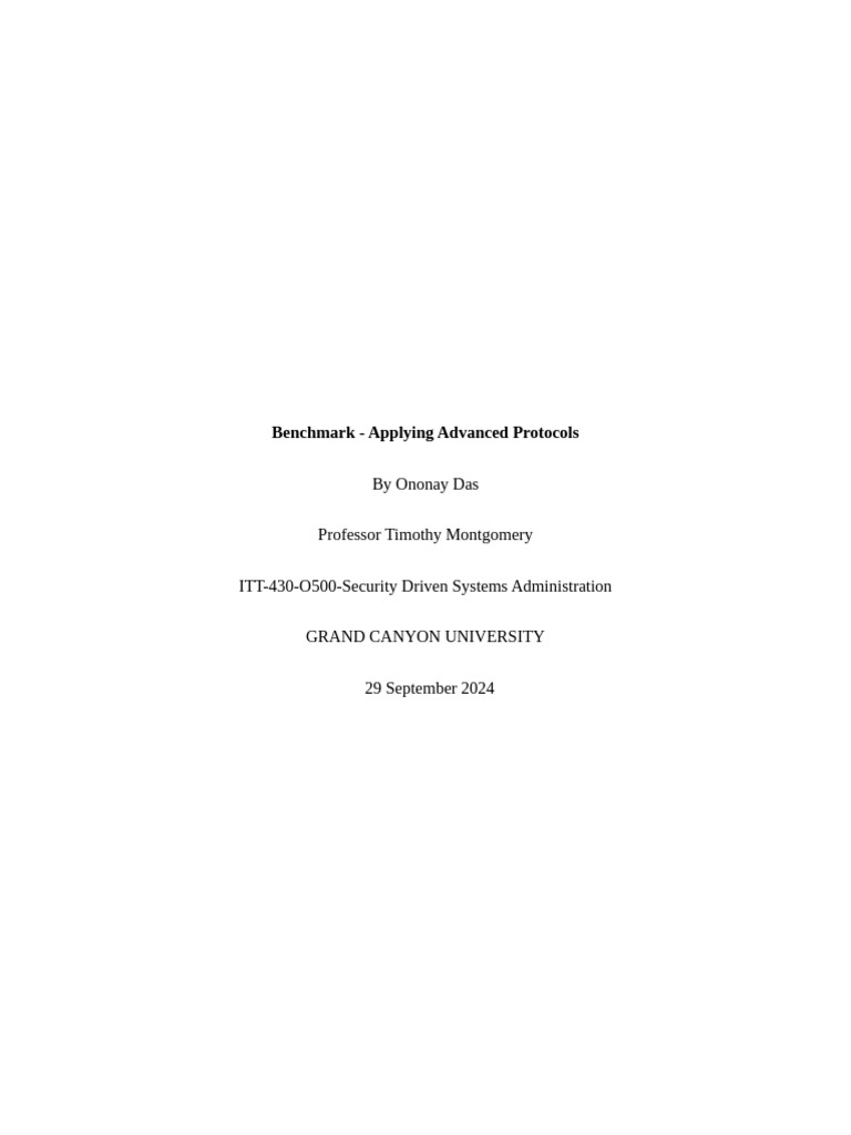 Benchmark - Applying Advanced Protocols | PDF | Domain Name System | Cyberwarfare