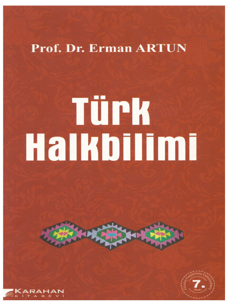 Erman Artun - Türk Halkbilimi - Halkbilimine Genel Bakış | PDF