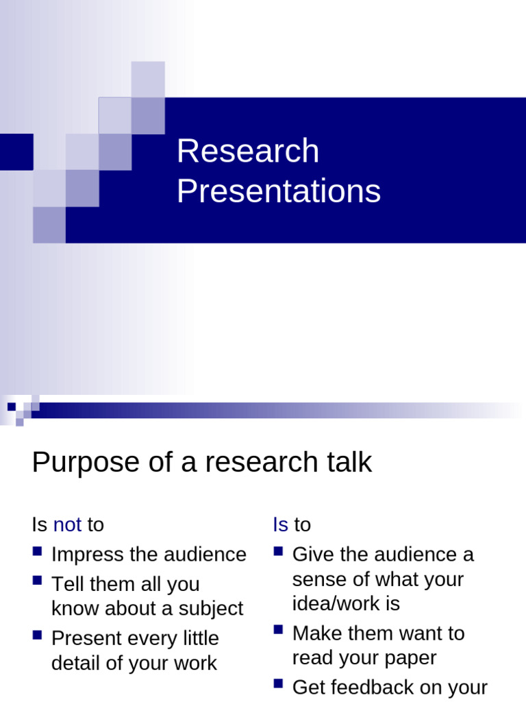 Effective Research Presentation Tips | PDF | Microsoft Power Point ...