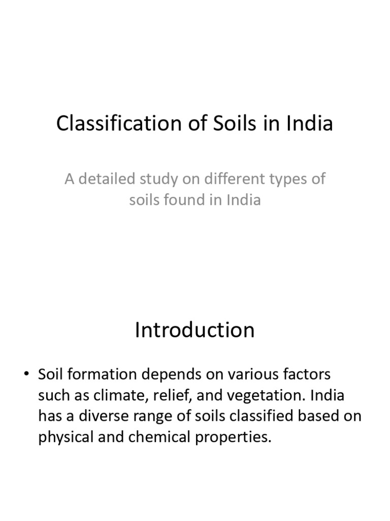 Classification of Soils in India Signed | PDF