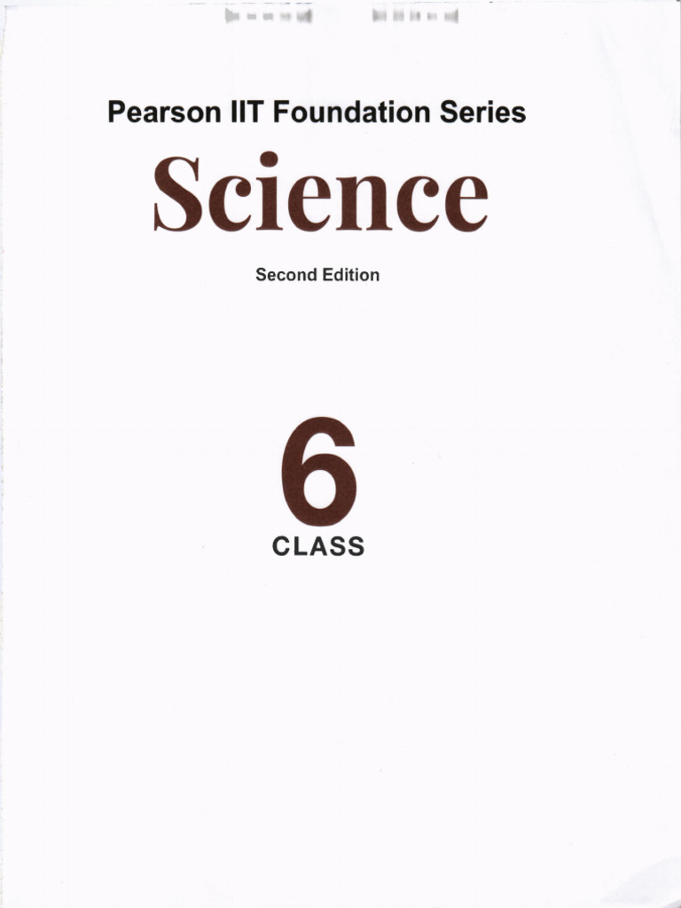 6th Science Pearson Iit Foundation | PDF | Chemistry | Organic Compounds