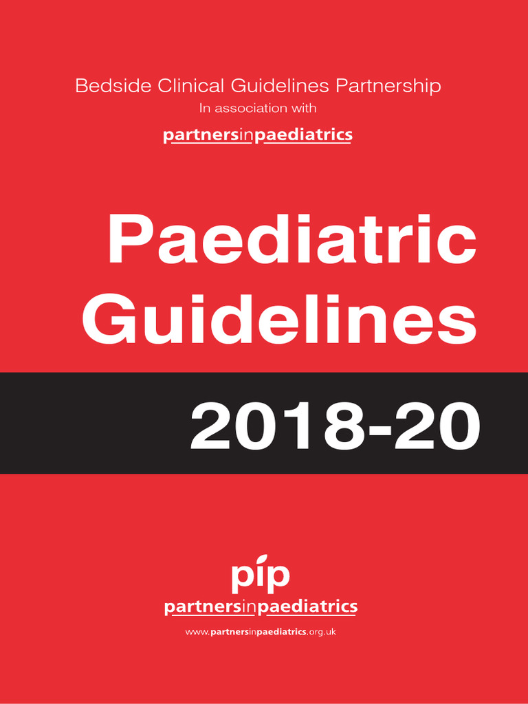 01paediatric Guidelines 2018-20 PDF | PDF | Medicine | Antibiotics