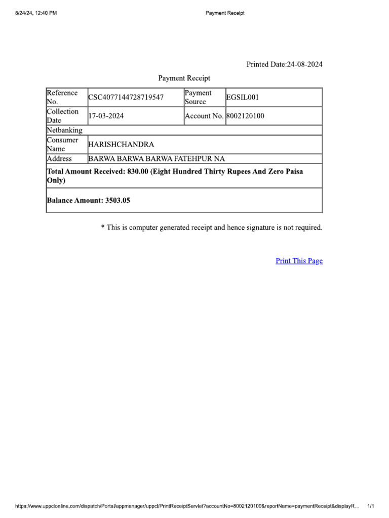 Light Bill | PDF