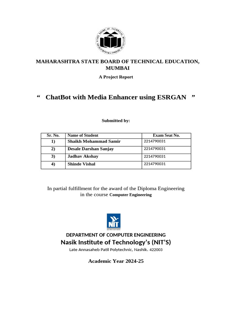 BlackBook Acknldgmt, Abstrct & Certificate With Starting Page | PDF | Artificial Intelligence ...