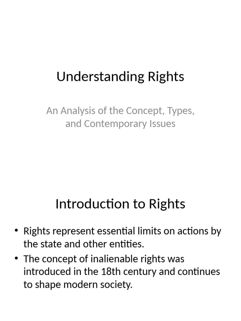 Understanding Rights Presentation | PDF