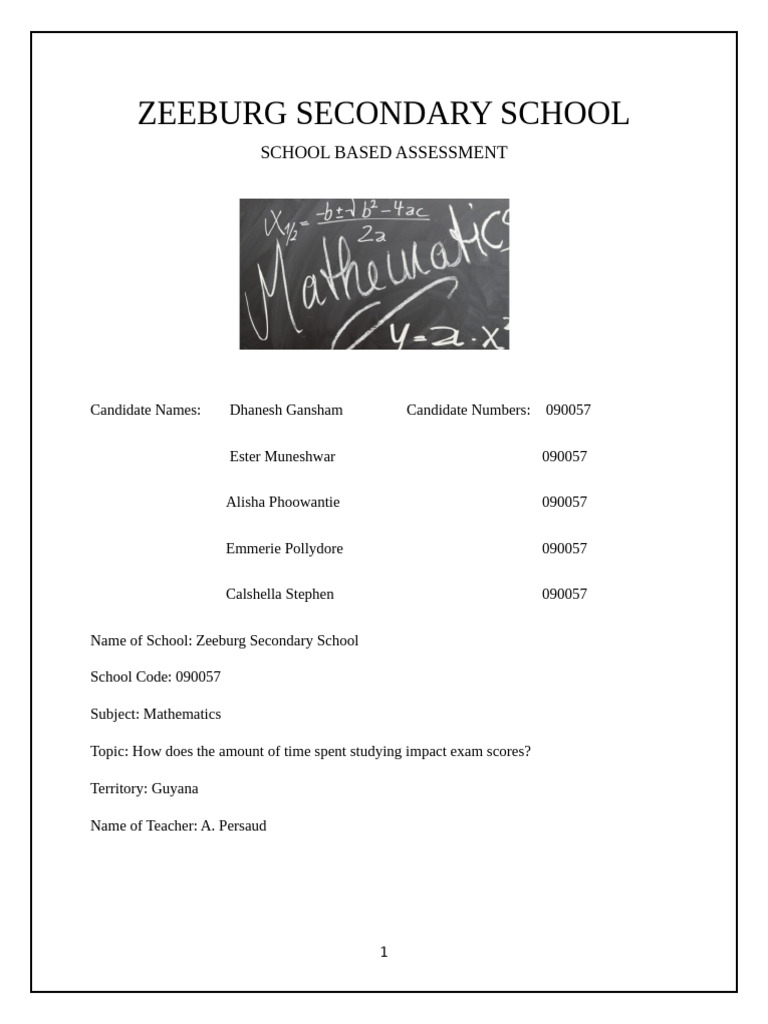 Mathematics SBA Dhanesh 11 Sci Updated | PDF | Learning | Cognition