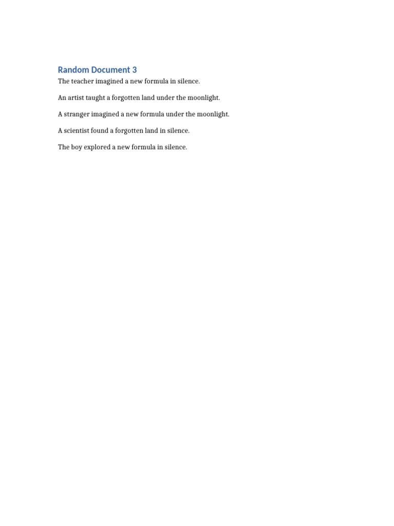Random Doc 3 | PDF