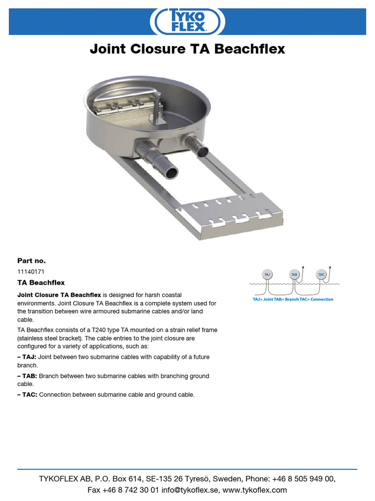 Joint Closure Ta Beachflex en | PDF | Equipment | Manufactured Goods