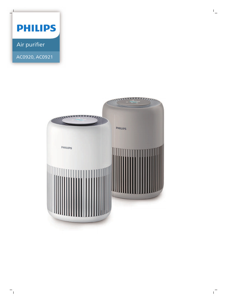 Philips Pureprotect Mini 900 Serie Ac092010 | PDF | Pollution
