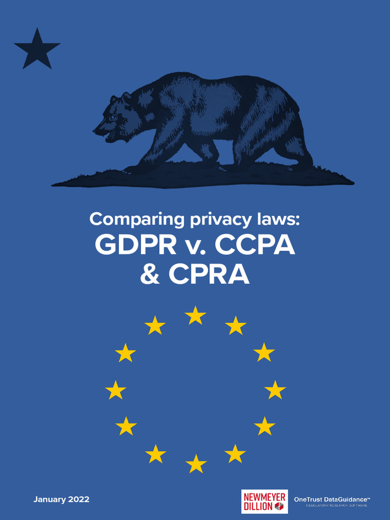 GDPR V Ccpa and Cpra v6 | PDF | Information | Privacy