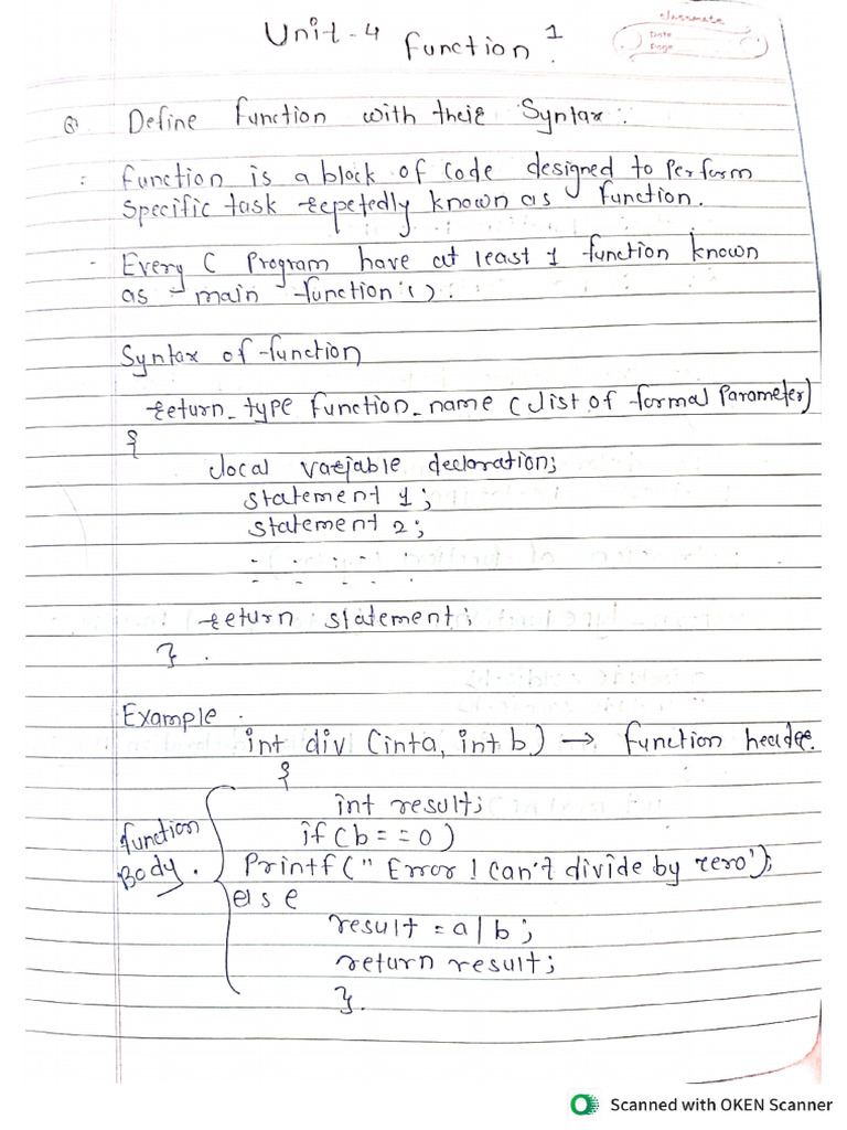 PIC Unit4 Functions | PDF