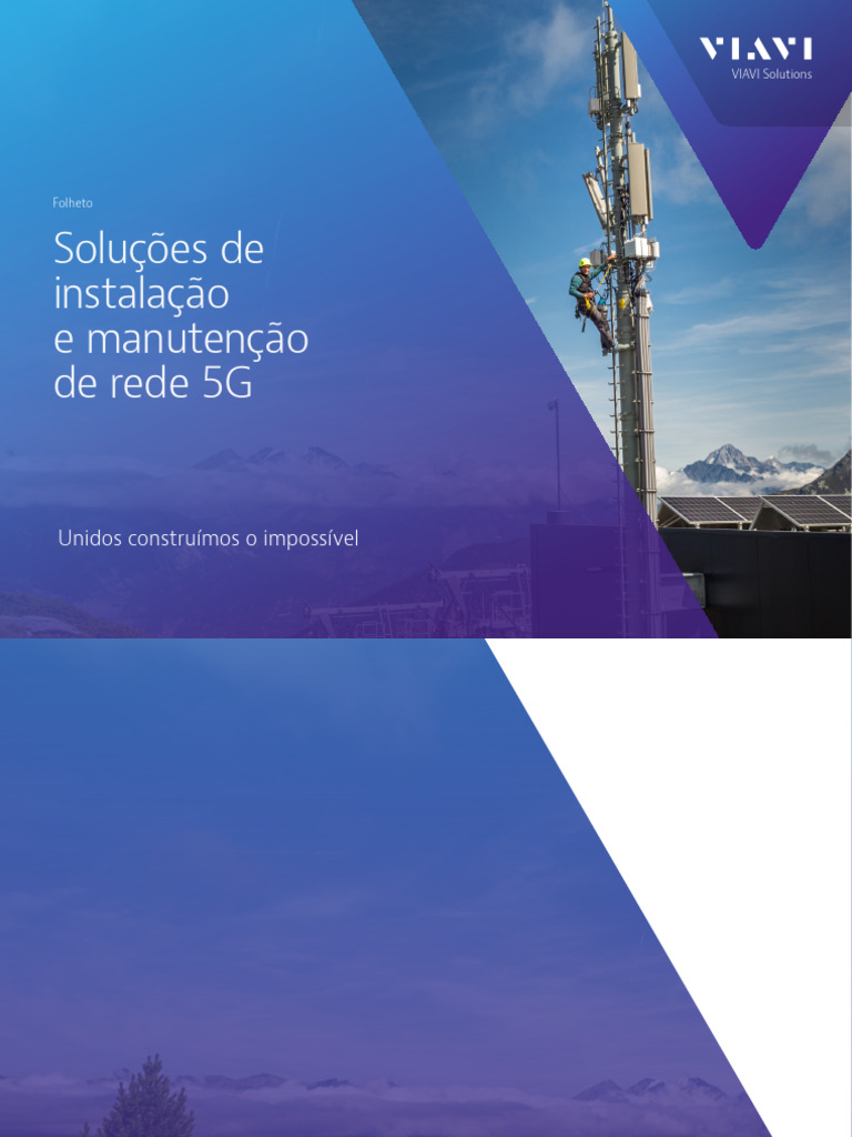Solucoes de Instalacao e Manutencao de Rede 5g PT Folhetos PT BR | PDF | Rede de computadores ...