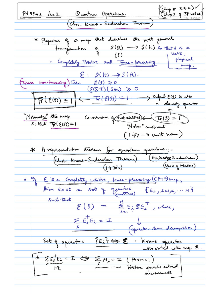 PH5842 Lec2 QOperations2 | PDF