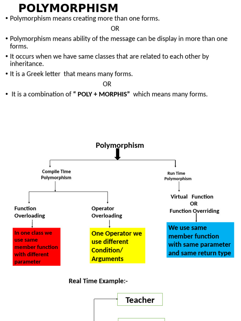 Oop - Unit4 POINTERS - POLYMORPHISM | PDF | Method (Computer Programming) | Class (Computer ...