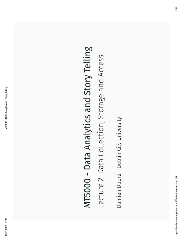 Lecture 2 Data Analytics Pdf