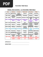 CXC 2026 Study Timetable | PDF
