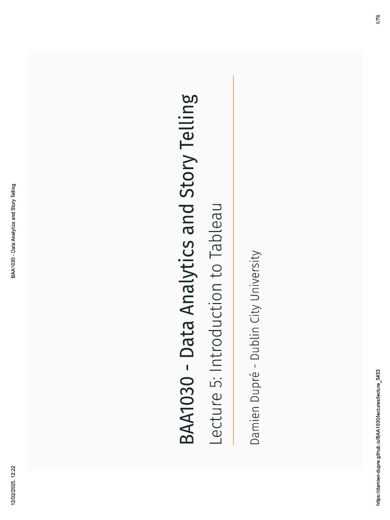 Lecture 5-Data Analytics | PDF