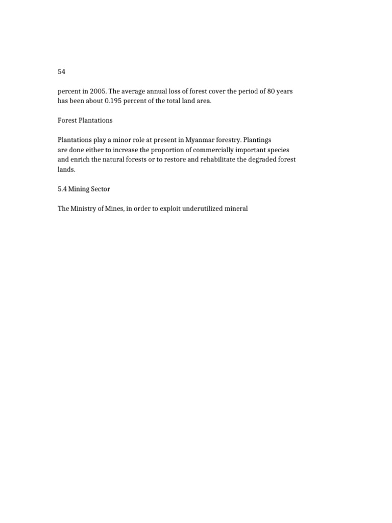 Forest and Mining Sector | PDF