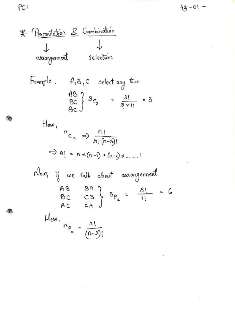 Permutation & Combination | PDF