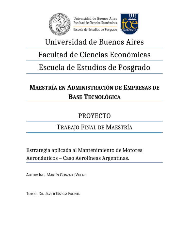 Tesis Martín Villar Rev 1 | PDF | aerolíneas | Transportador de bajo costo