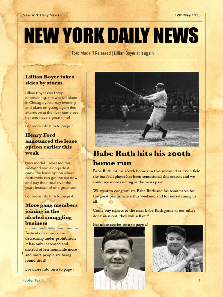 1920's Newspaper article-ERIC | PDF