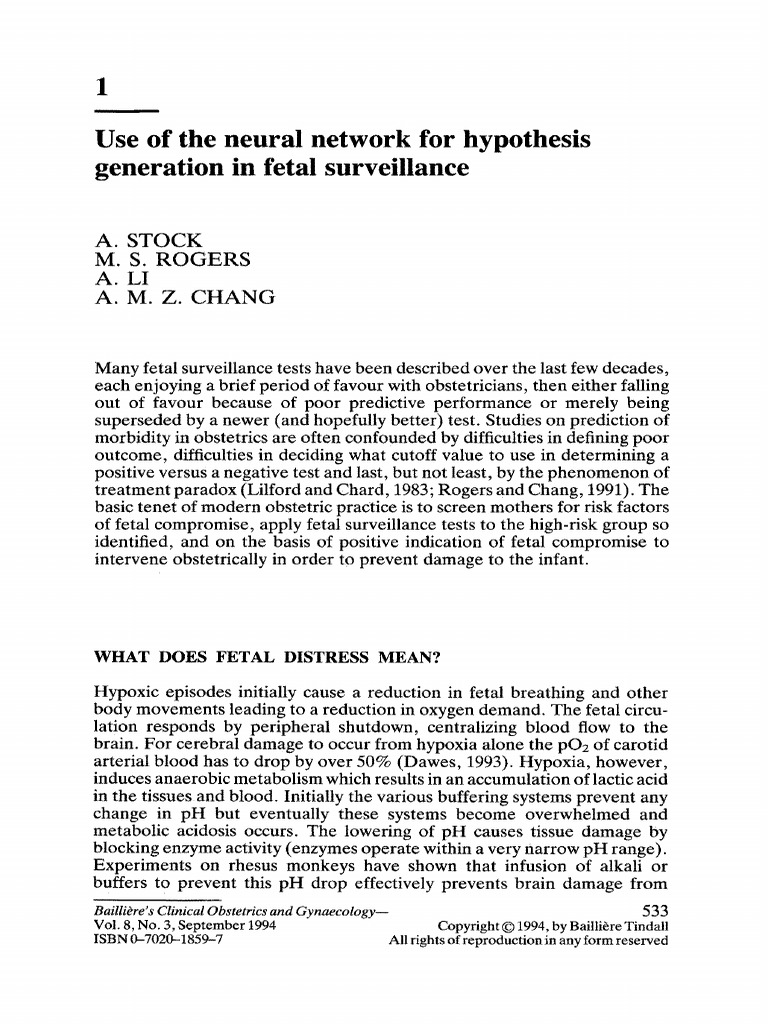 Use of the neural network for hypothesis | PDF | Childbirth | Clinical Medicine