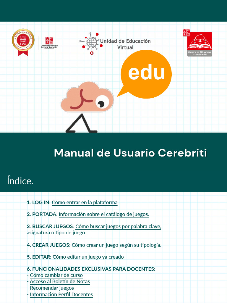 Guía de Uso de CerebriL EDU | PDF
