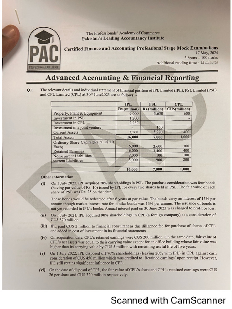Pac Mock AAFR 20204 | PDF
