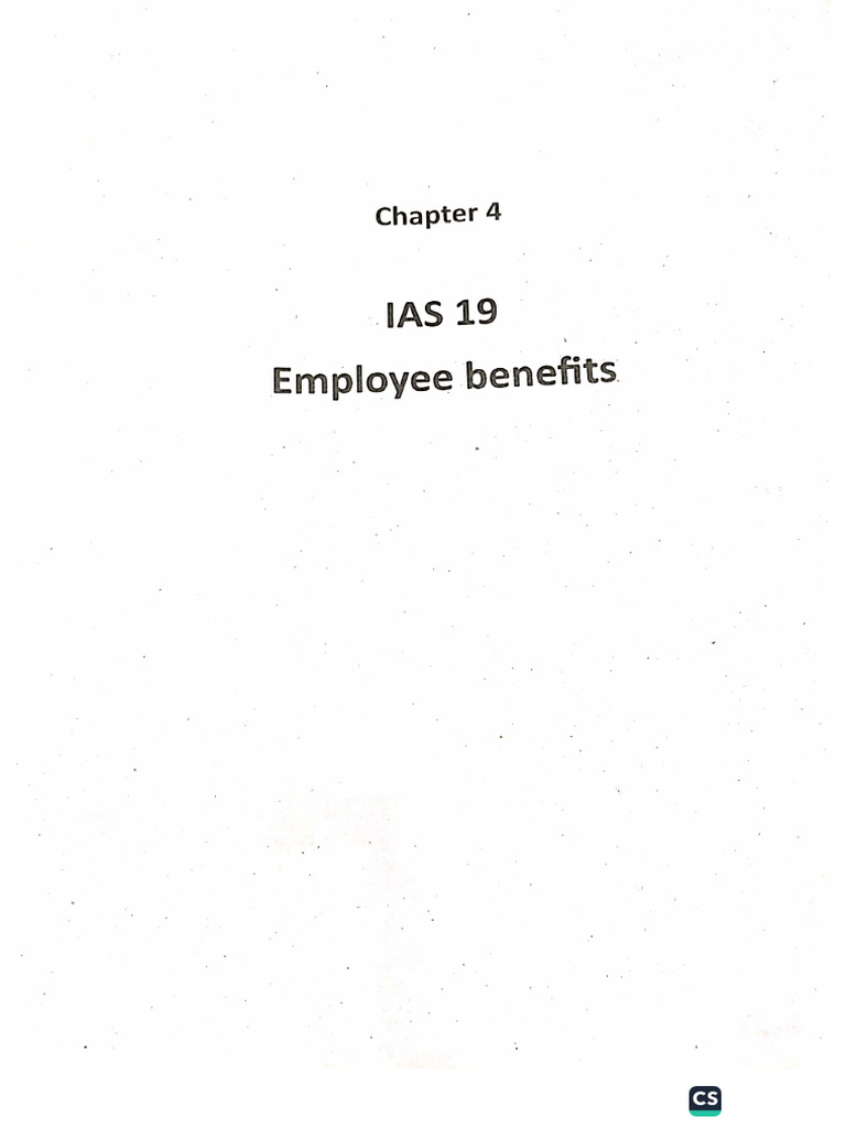 Ias 19 | PDF