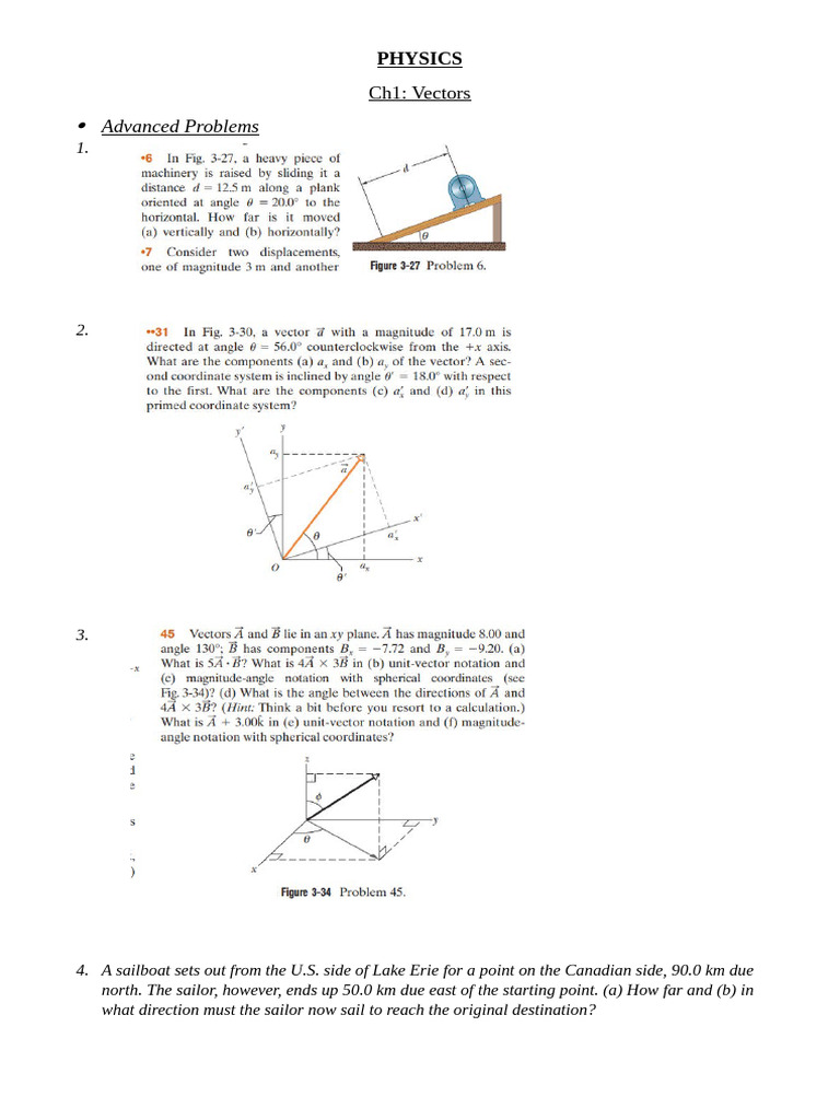 Physics Vectors 1 | PDF