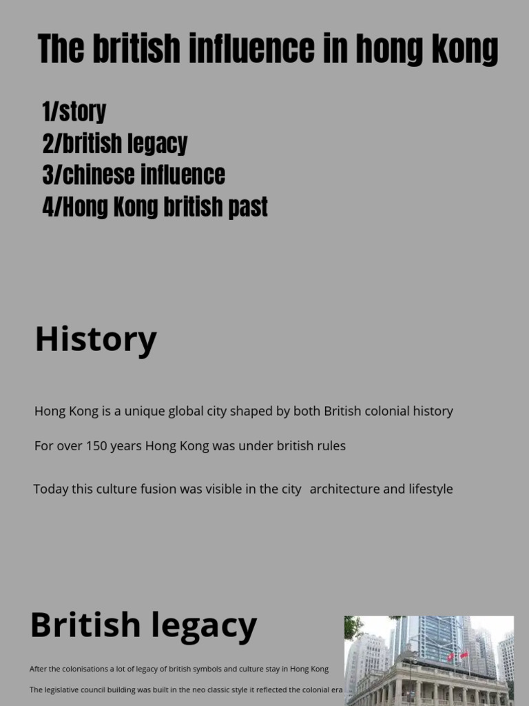 British Influence on Hong Kong Culture | PDF