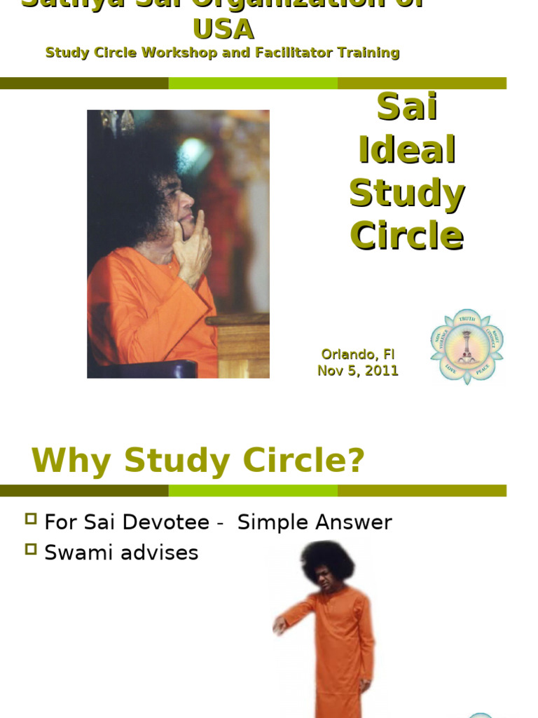 Sathya Sai Study Circle v7.1 | PDF