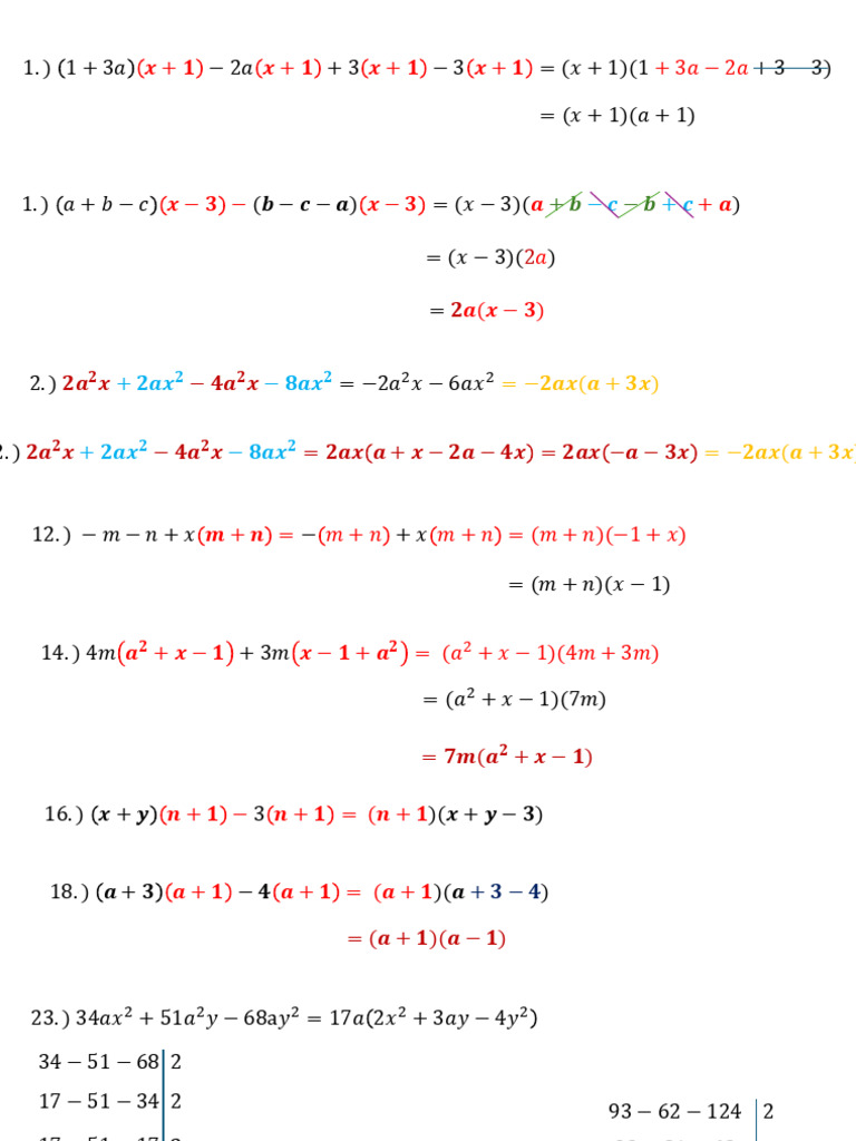 Factor Monomio y Polinomio | PDF