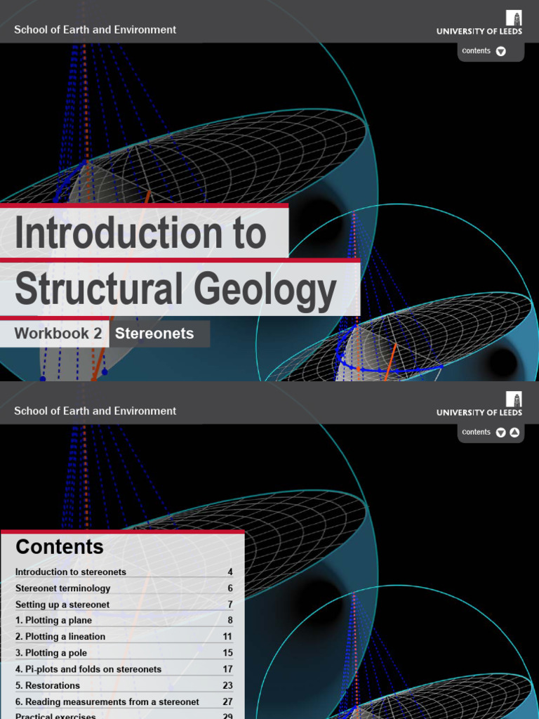 Introduction To Stereonets | PDF | Rotation | Sphere