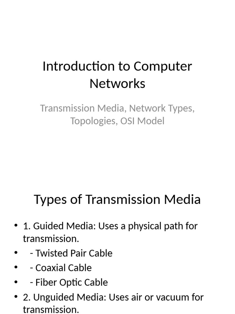 Computer Networks Presentation | PDF