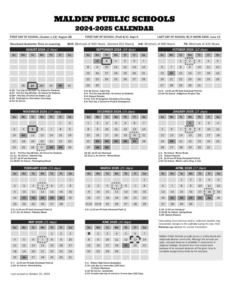 MPS_Calendar_SY_2024-25-FINAL-Revised-10_22BW | PDF