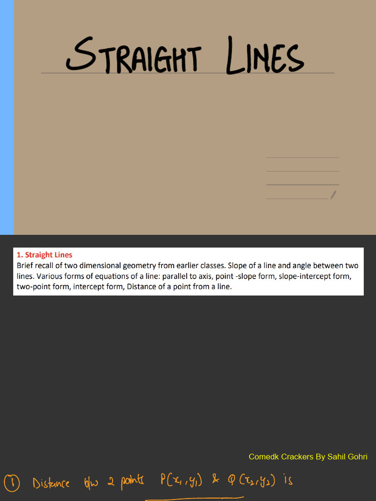 Straight Lines | PDF | Geometry | Euclidean Plane Geometry