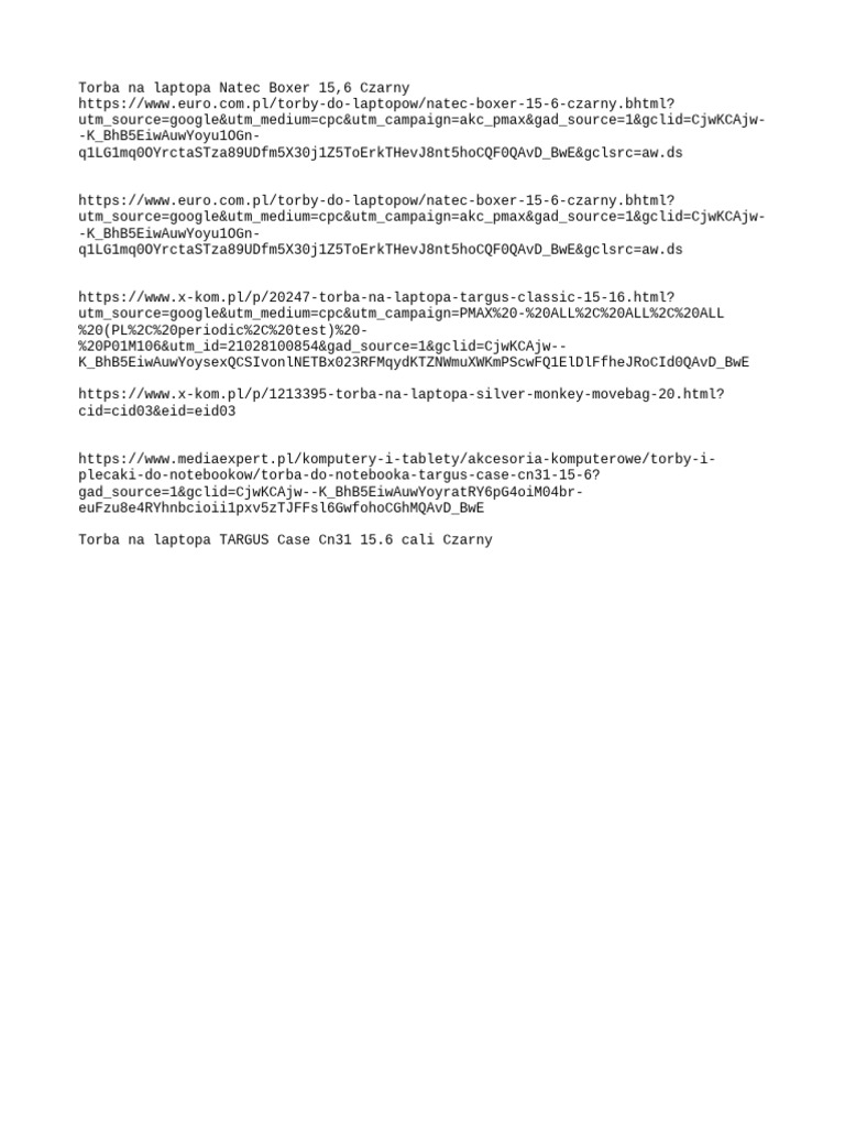 Torba Na Laptopa Natec Boxer 15,6 Czarny | PDF