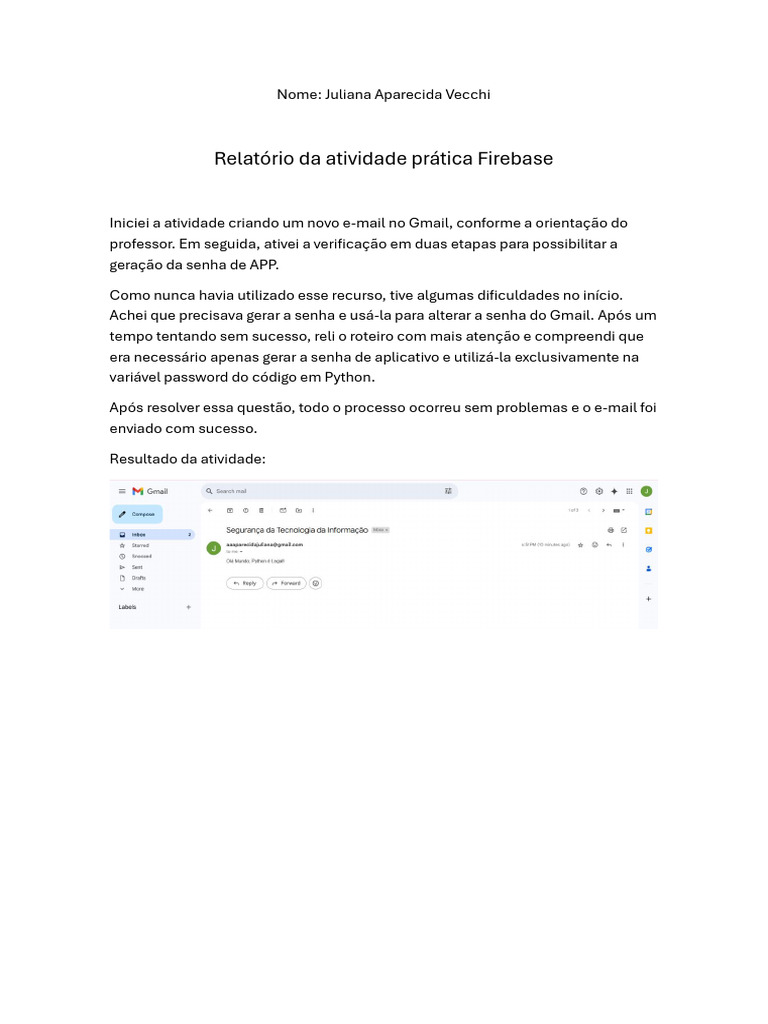 Atividade Firebase | PDF
