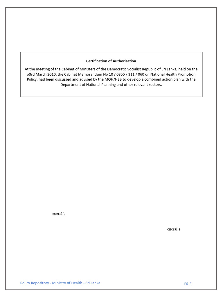 9_Health Promotion | PDF | Health Promotion | Policy