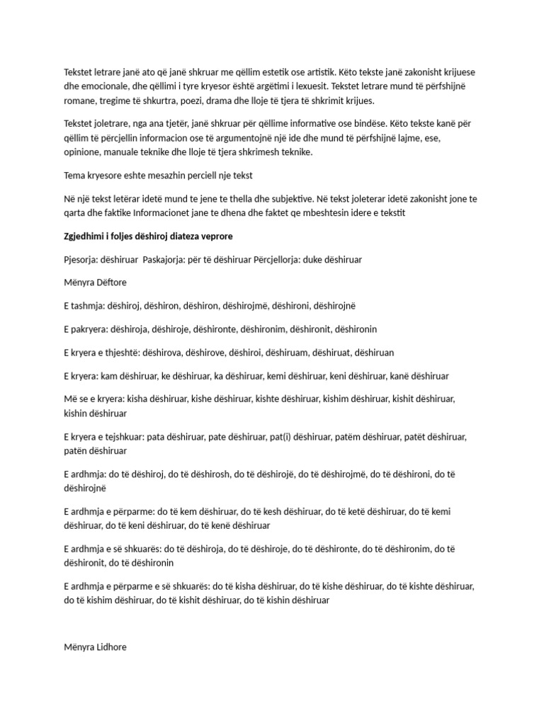 Ushtrime Shqip 2 | PDF